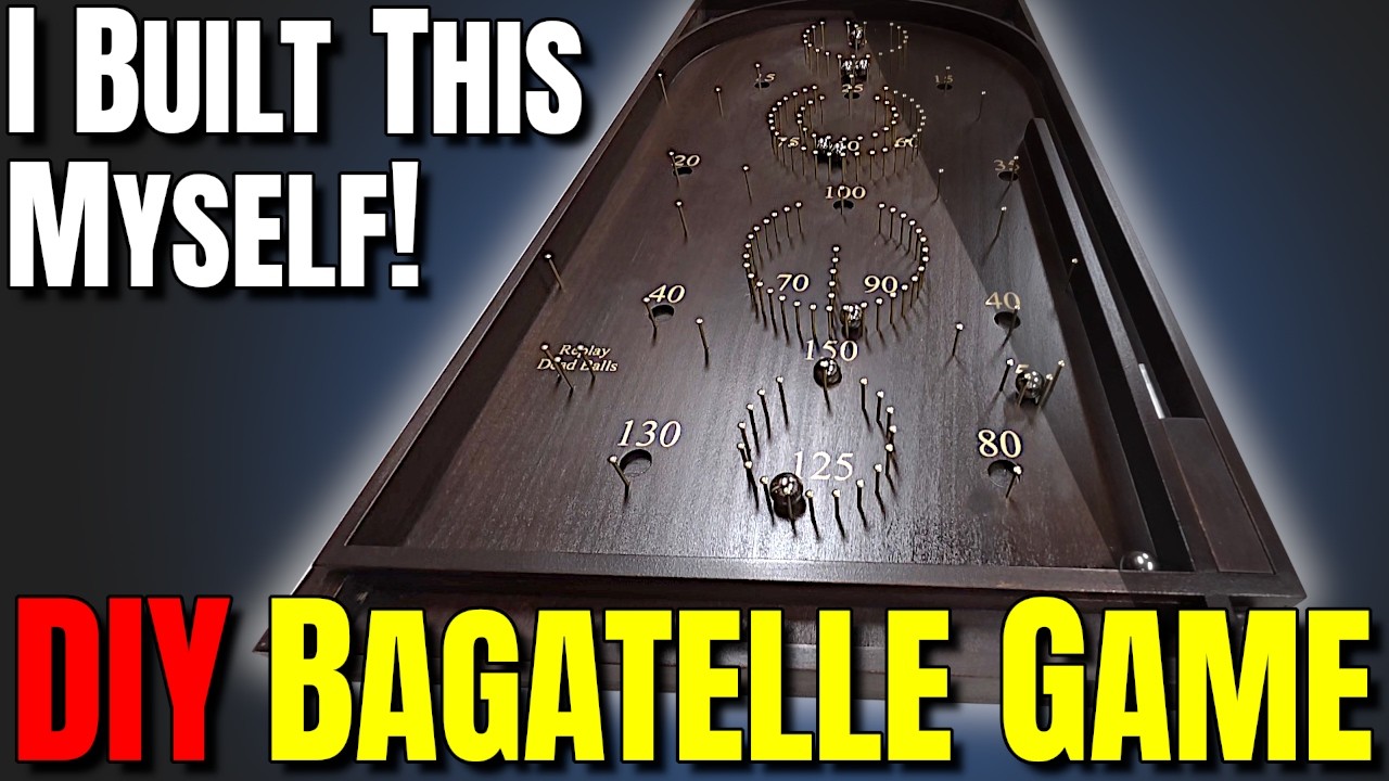 I Made a Wooden Bagatelle Game From Scratch (DIY Build) - YouTube