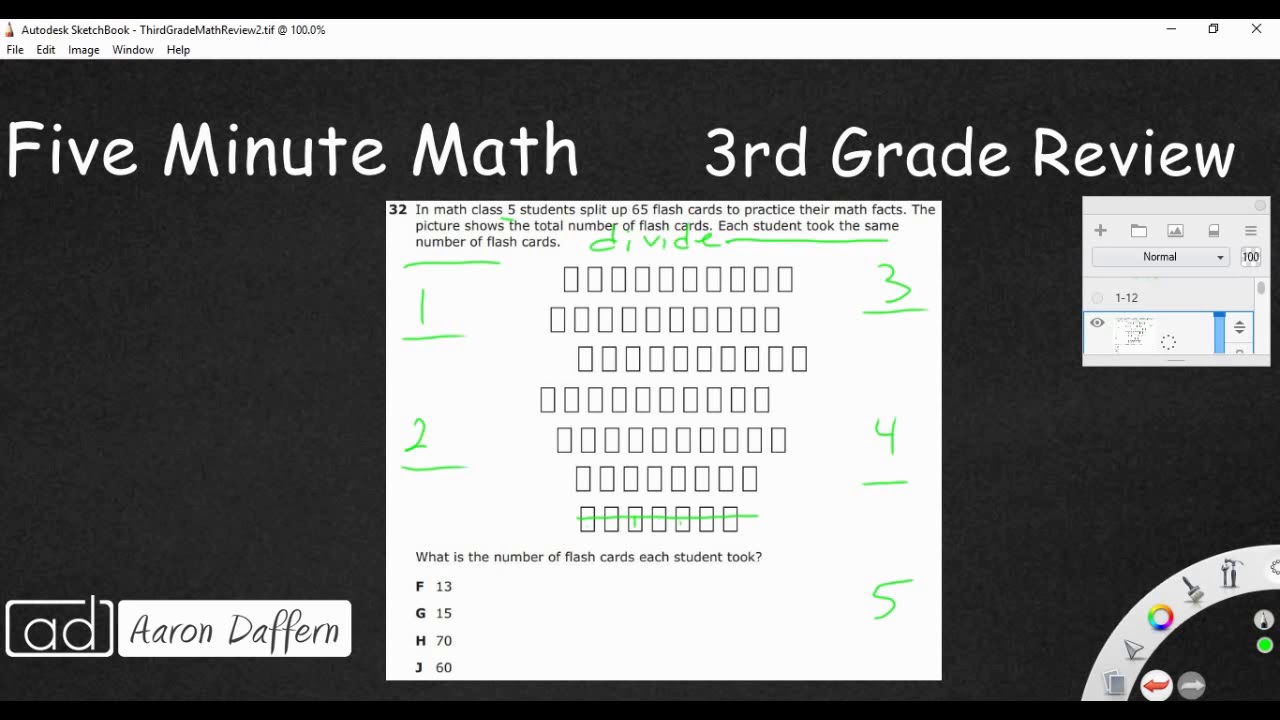 3rd Grade Math Review Day 5 - YouTube