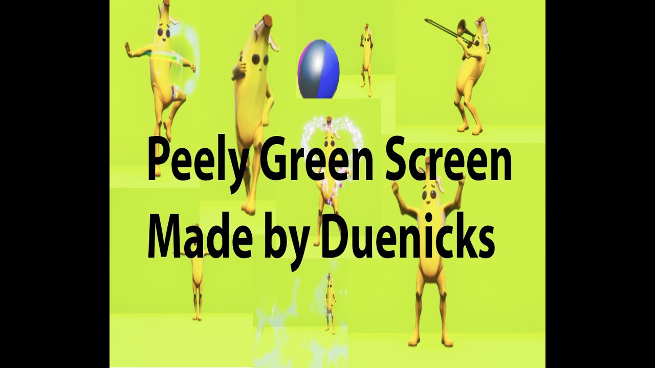 [No Shadow/Free download] Fortnite emotes with Peely green screen ...