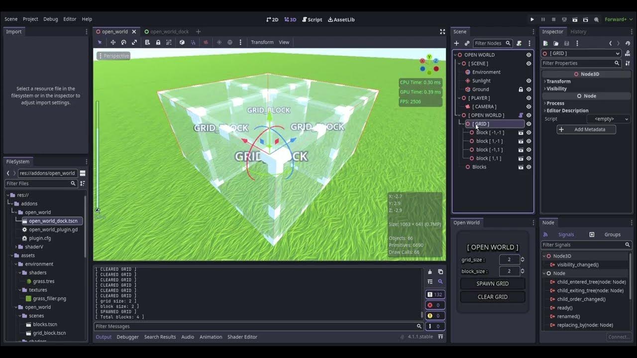 Spawning a grid in editor [ Godot ] - YouTube