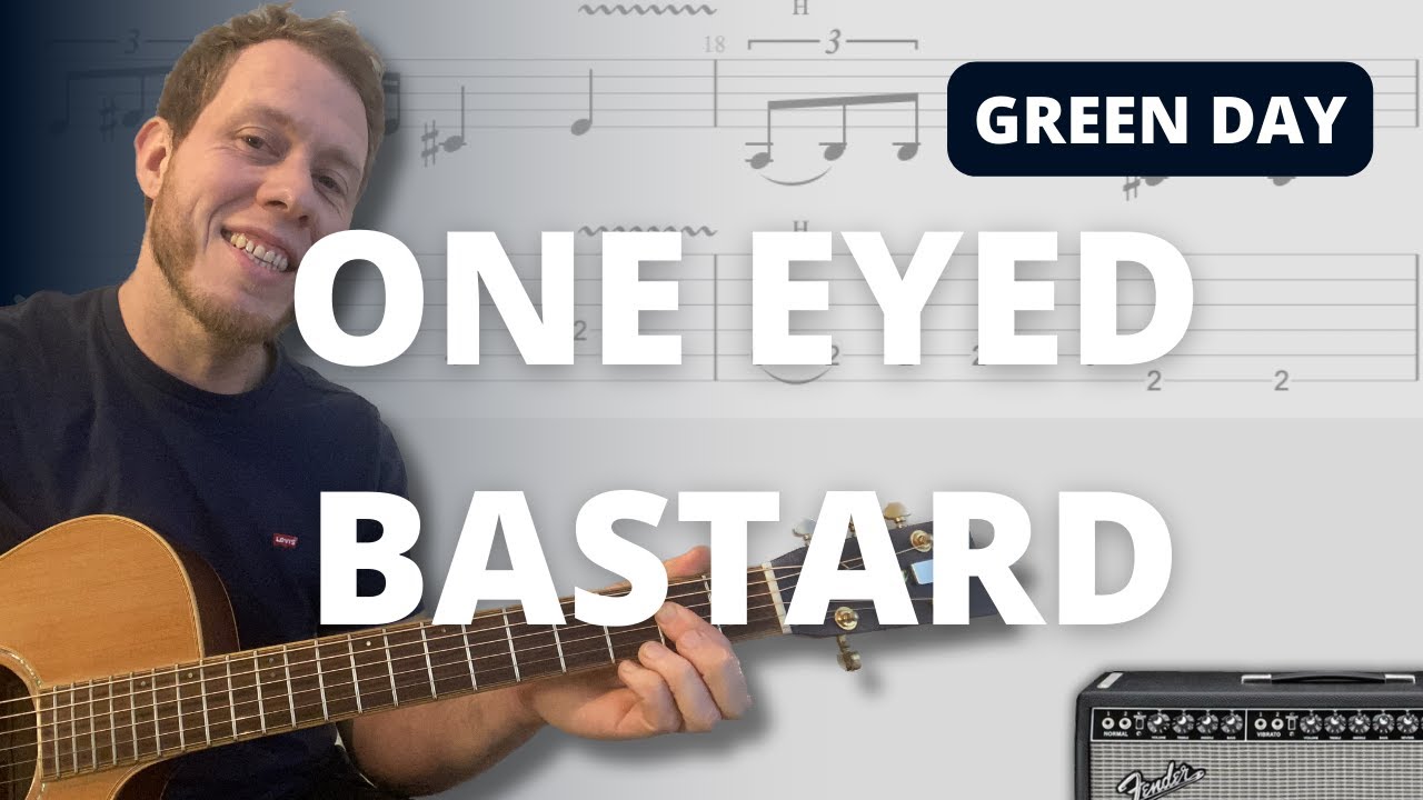 One Eyed Bastard - Green Day Tutorial with TAB - YouTube