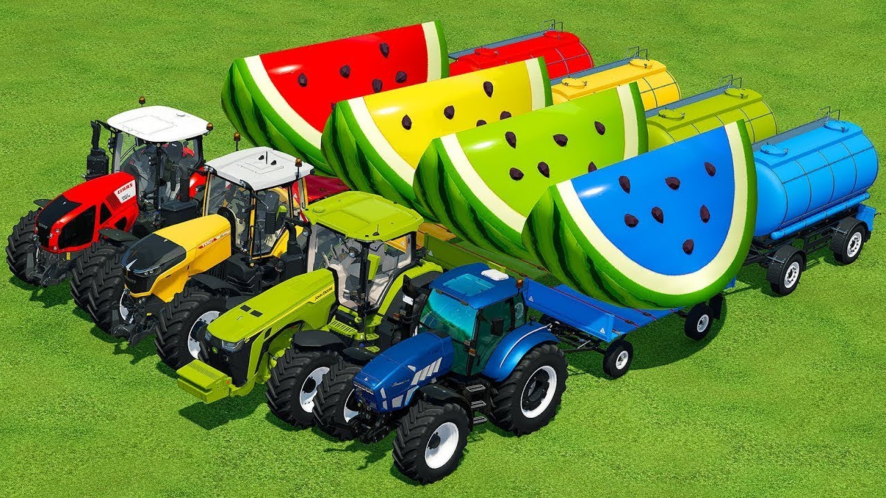 LOAD AND TRANSPORT GIANT DUCKS WITH FENDT TRACTORS AND JCB LOADERS ...