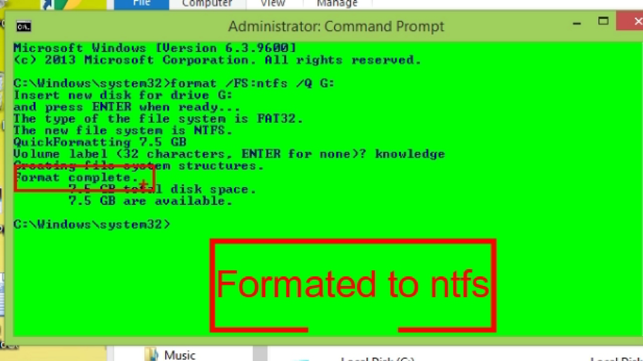 Format USB Stick to NTFS - YouTube