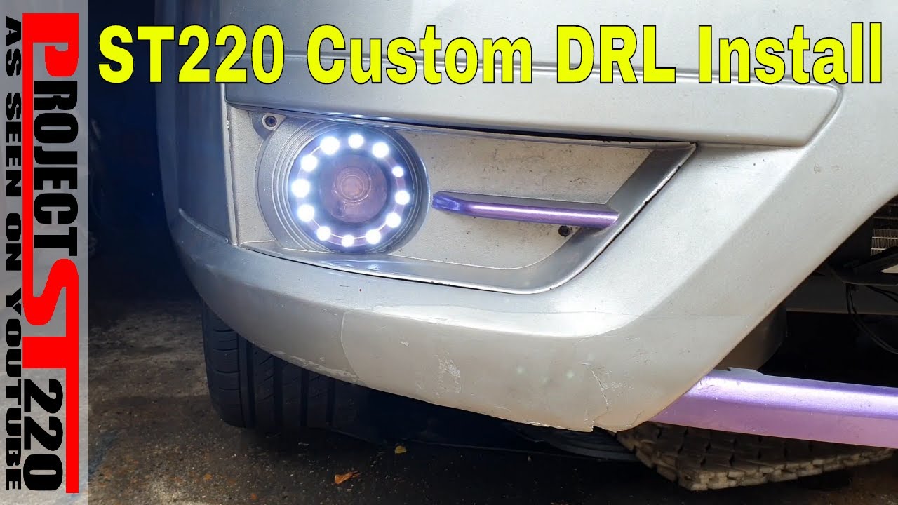 Mondeo Mk3 ST220 Custom DRL Install - YouTube