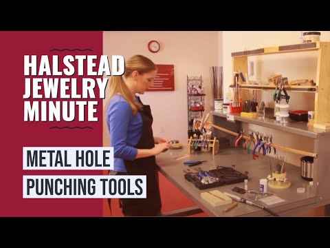 Halstead Jewelry Minute - Ep. 8 - Metal Hole Punching Tools - YouTube