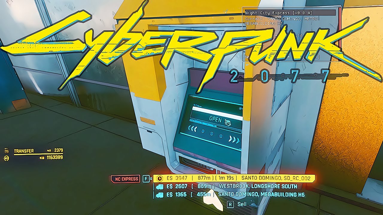 Cyberpunk 2077 - Working as Courier Delivery Packages Mod - YouTube