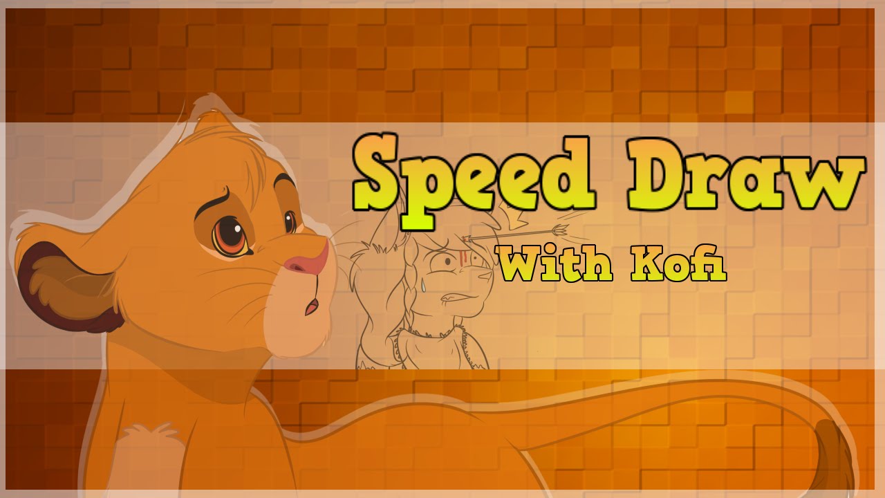 Speed Draw_Kofi The Lion King Simba - YouTube