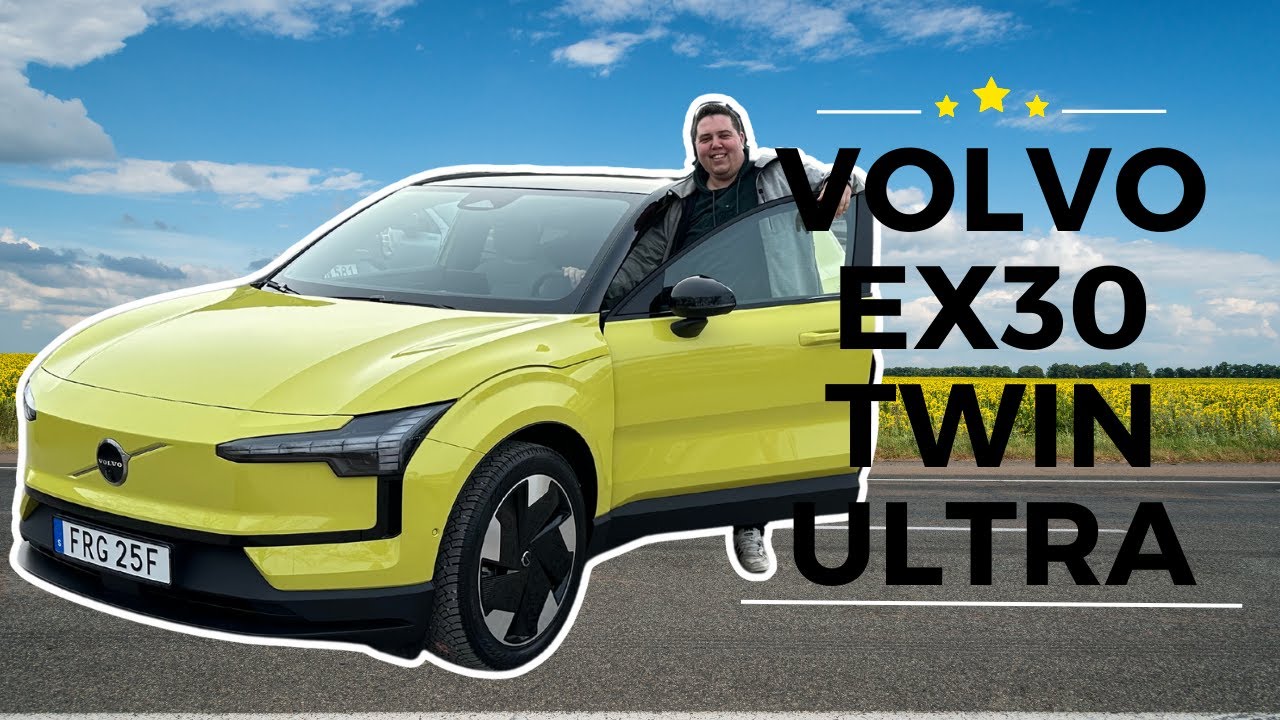 Picking up my Moss Yellow Volvo EX30 Twin Performance Ultra - YouTube