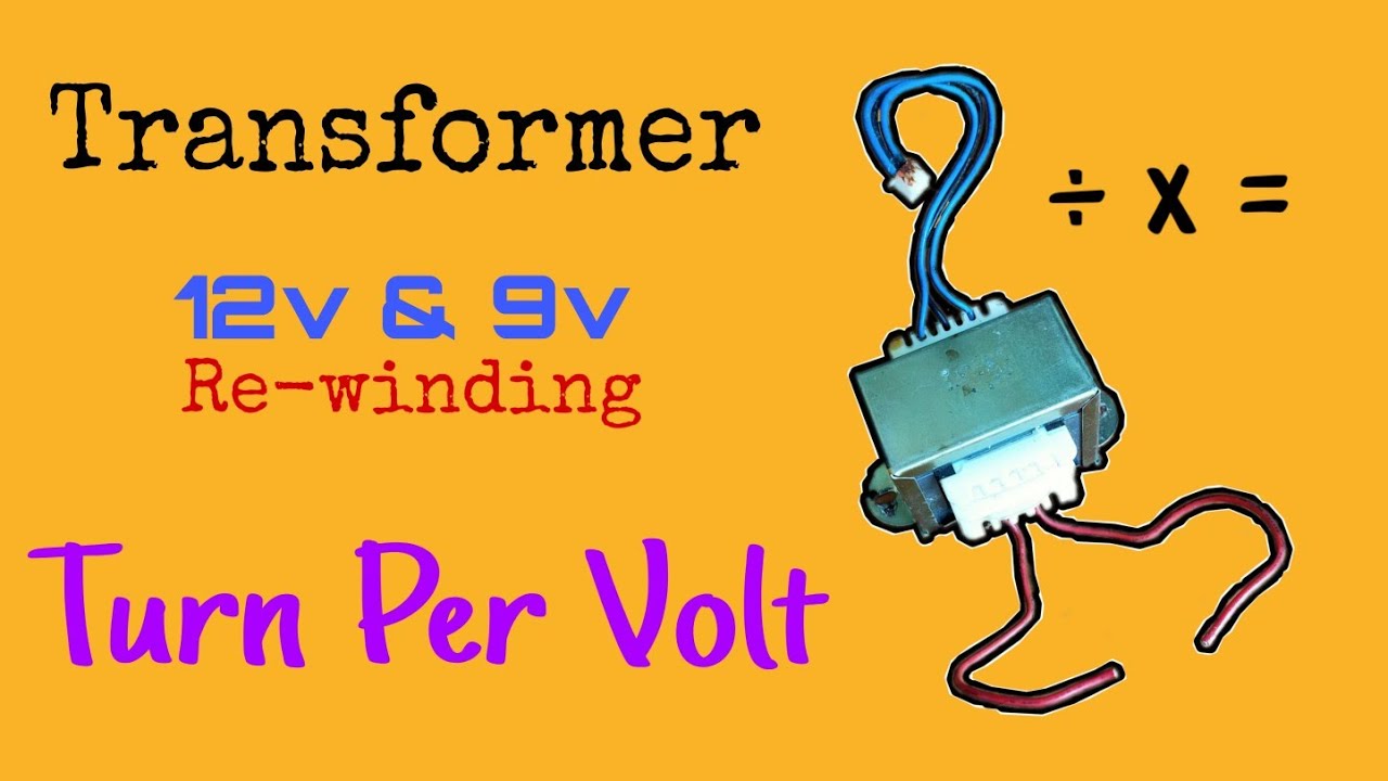12v Transformer Rewinding - YouTube