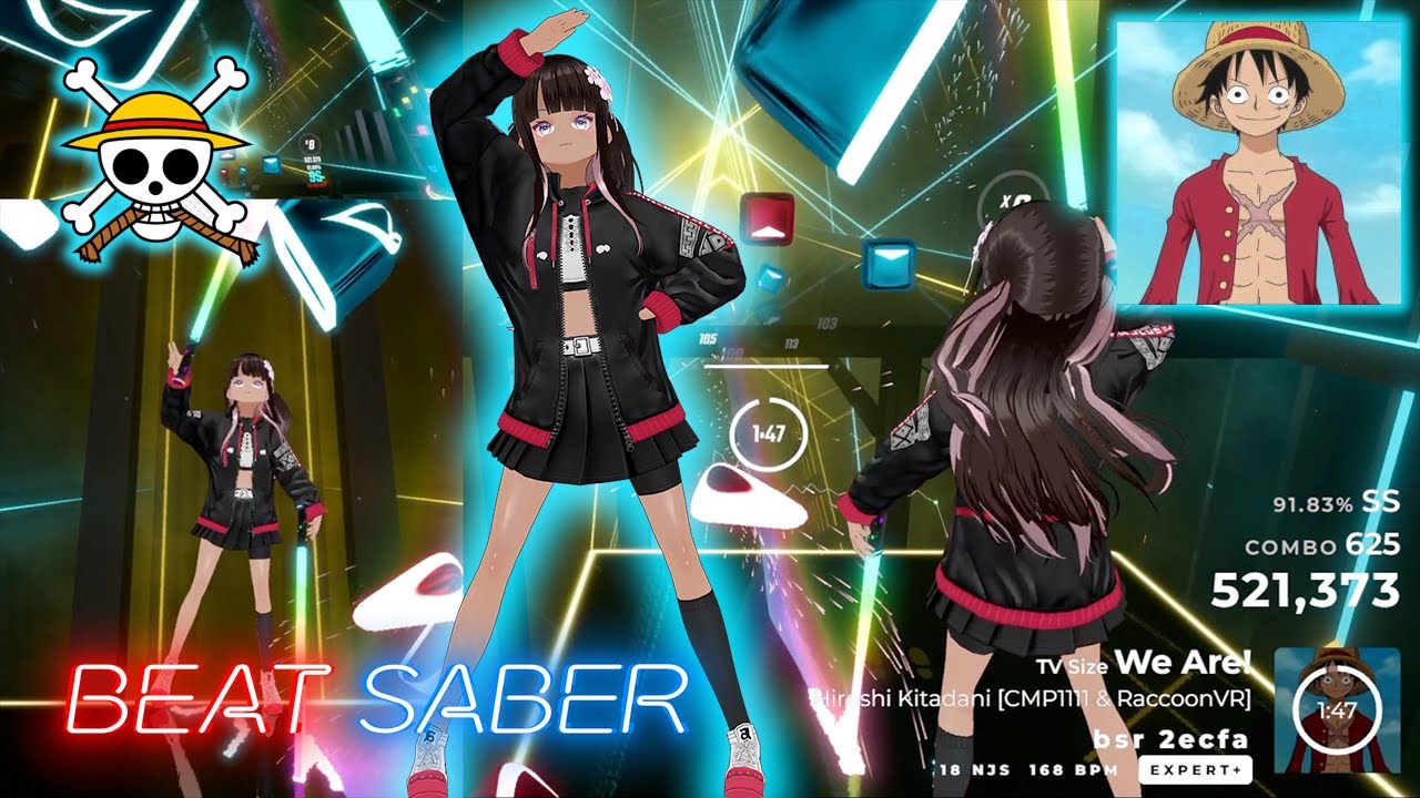 [BeatSaber] [One Piece Pack] [Cinema] Hiroshi Kitadani - We Are! (TV Size) (One Piece OP 1 ...