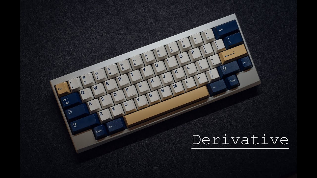 [Typing Sound] JJW Derivative with Cherry HG Black on Aluminum Plate ...