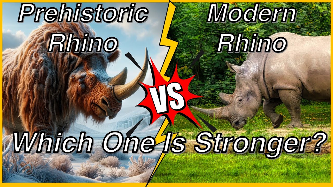 Rhino vs Prehistoric Rhino: Which One is Better? | Animal Comparison # ...