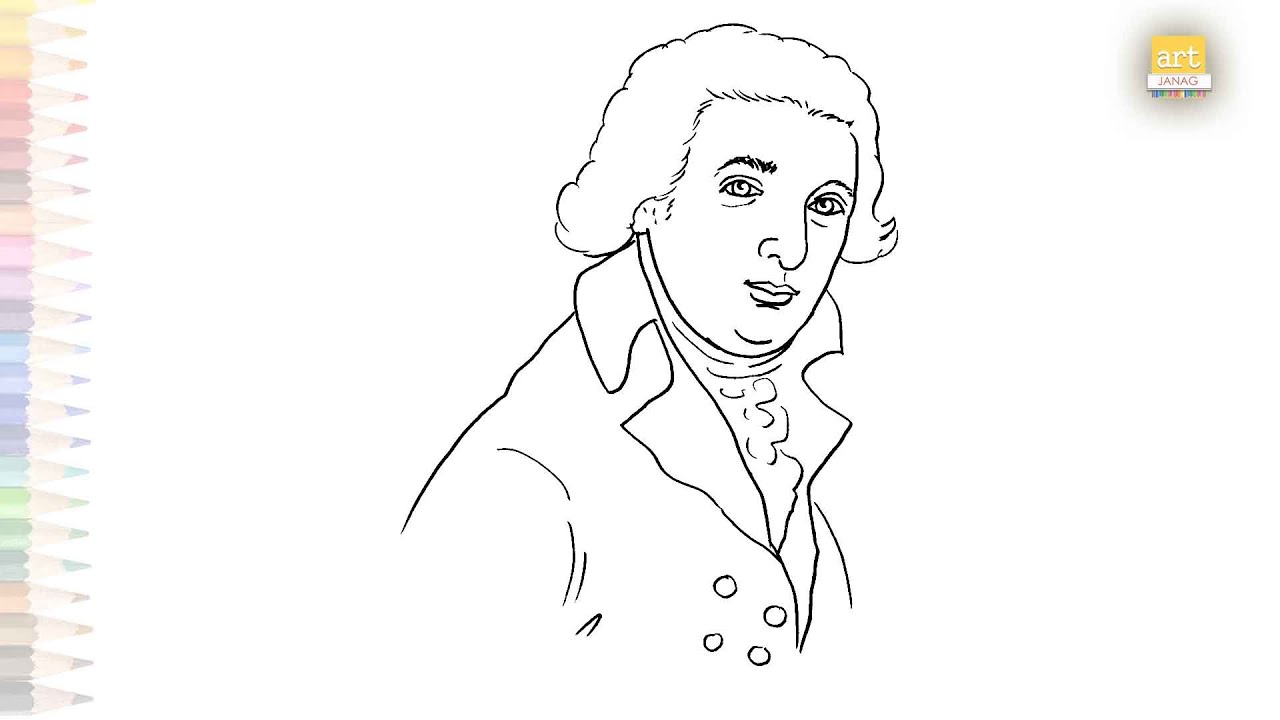 Richard Brinsley Sheridan drawing easy | Portrait sketches | How to ...