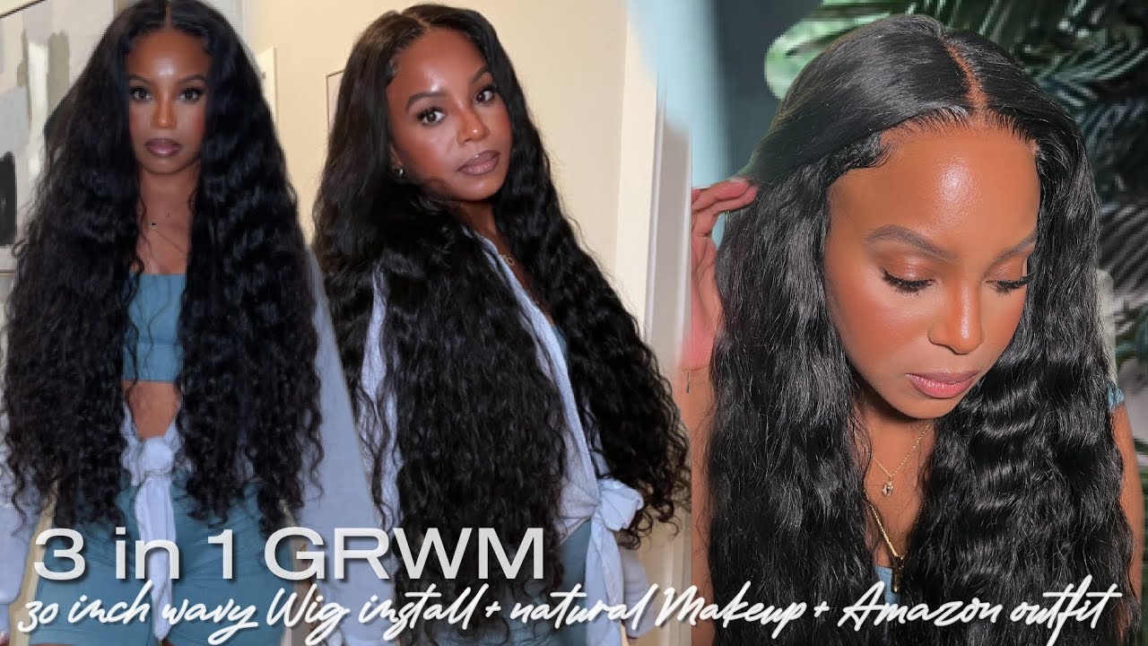 3 IN 1 GRWM | My Style at 35? GIRL IDK | 30' WAVY WIG INSTALL + MAKEUP ...