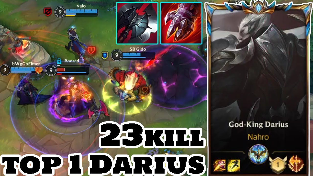 Wild Rift Darius - Top 1 Darius Gameplay "Darius Main" Rank Challenger ...