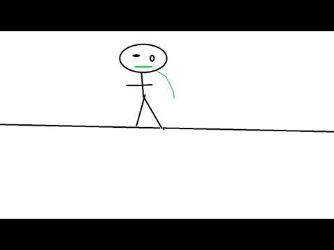 walking and puking animation