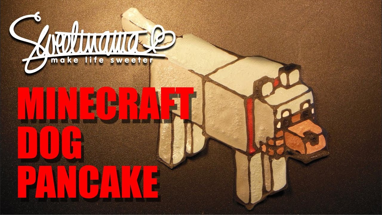 Minecraft Dog Pancake Art - YouTube