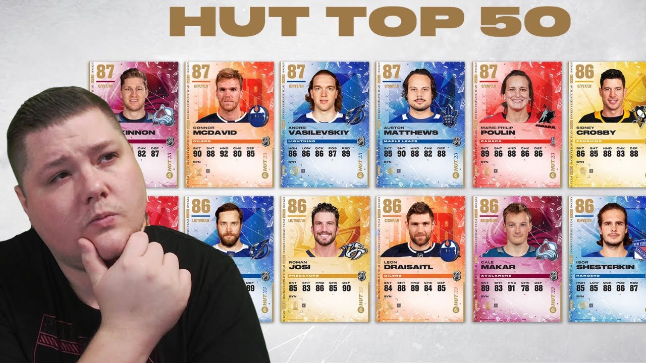 NHL 23 | TOP 50 HUT CARDS REVEALED! - YouTube