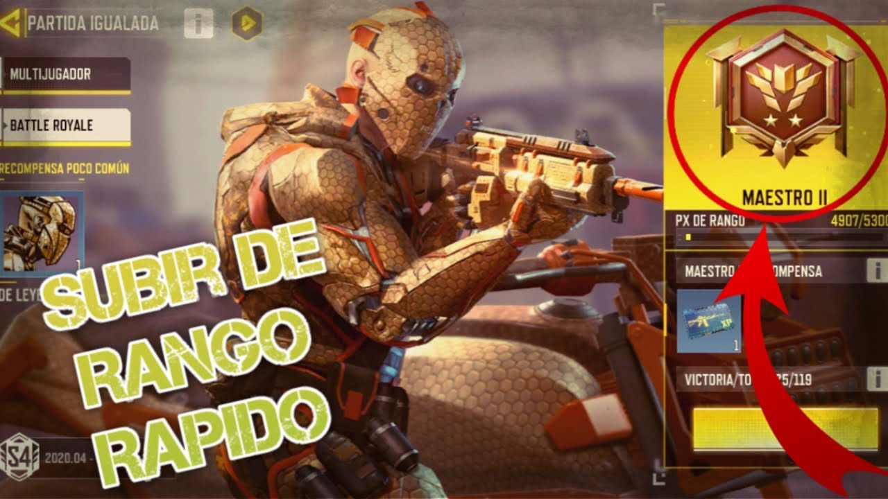 Como SUBIR De RANGO en Call Of Duty mobile *FACIL* - YouTube