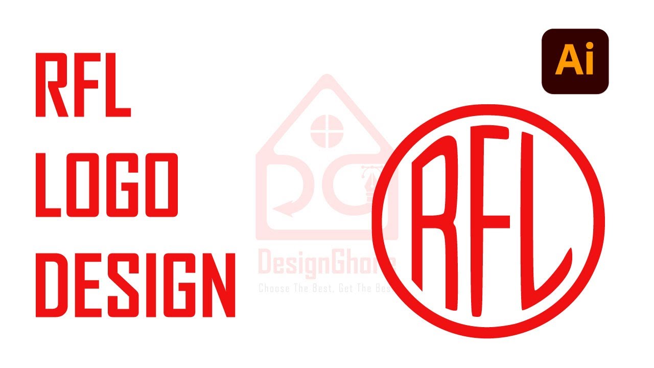 RFL Logo Design । Graphic Design। Adobe illustrator । DesignGhore - YouTube