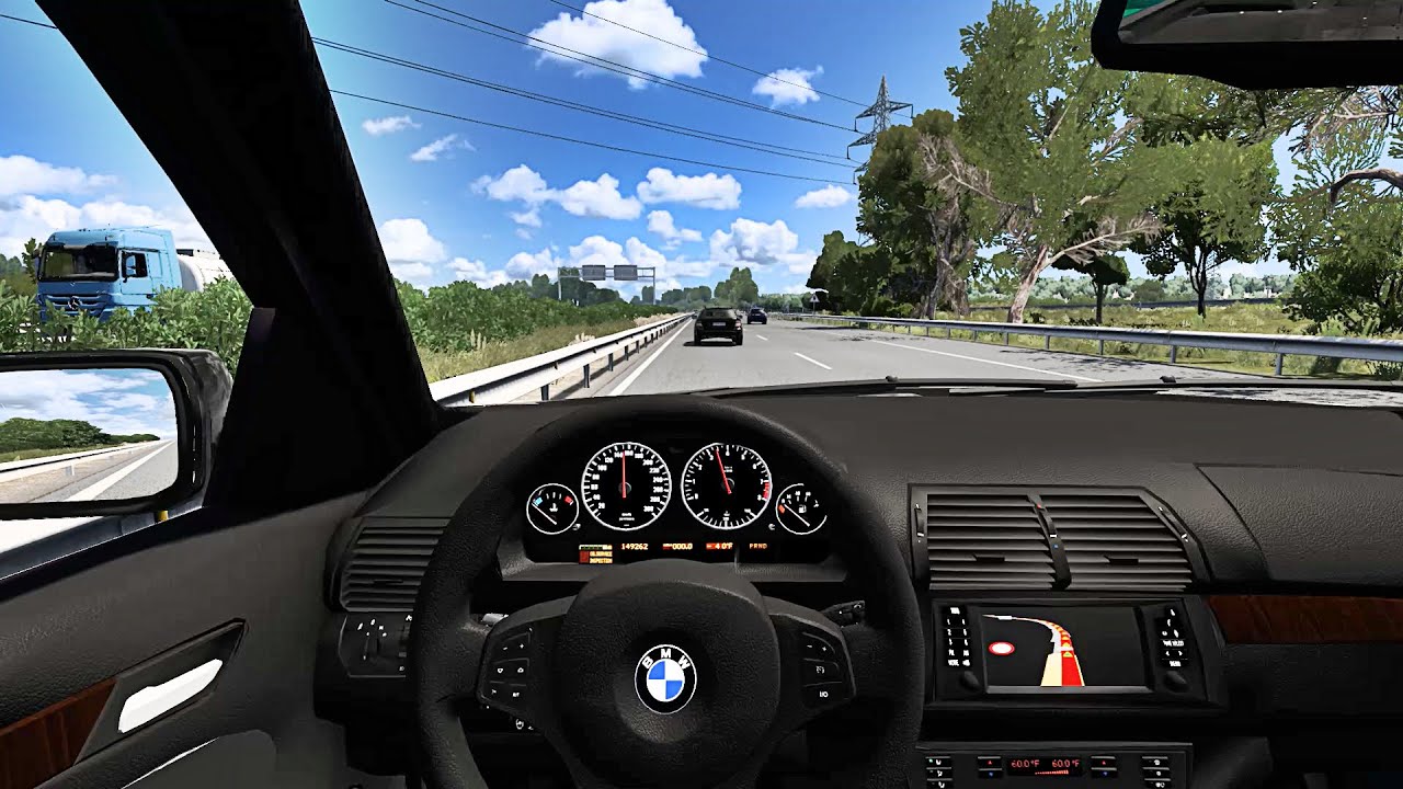 BMW X5 E53 2005 | Euro Truck Simulator 2 | Game Play - YouTube