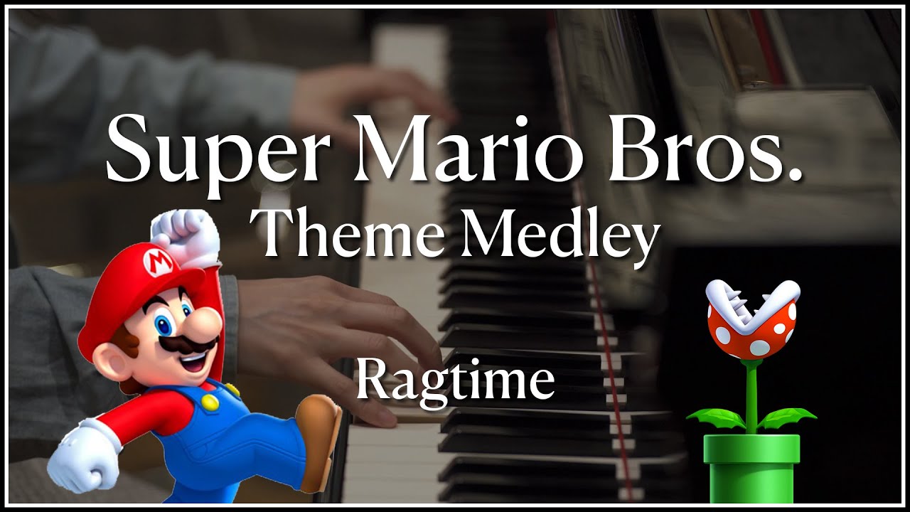[4K] Super Mario Bros. Theme 🍄 - Ragtime Medley l 슈퍼마리오 테마 메들리🍄 - YouTube