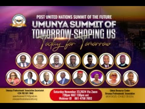 Umunya Professionals' Association- Post UN Summit of the Future ...