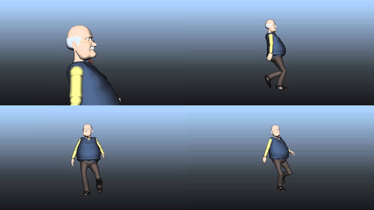 Attitude Walk cycle - YouTube