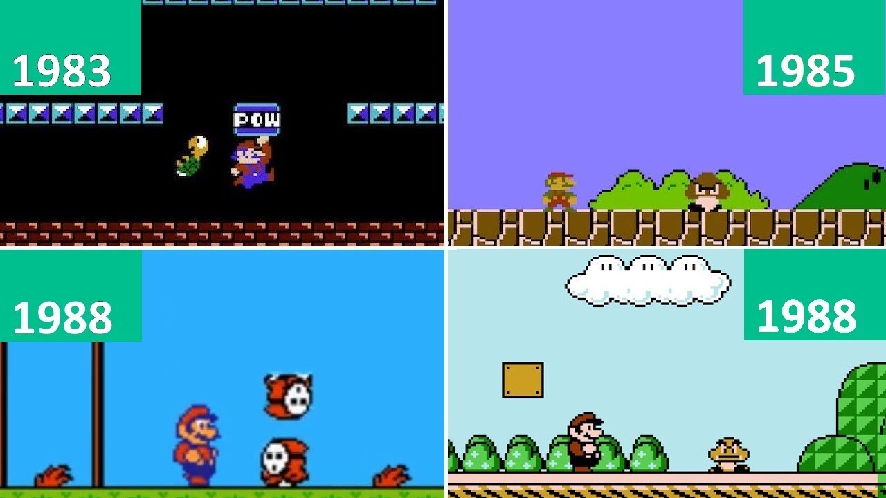 Evolution of Mario Franchise on NES - YouTube