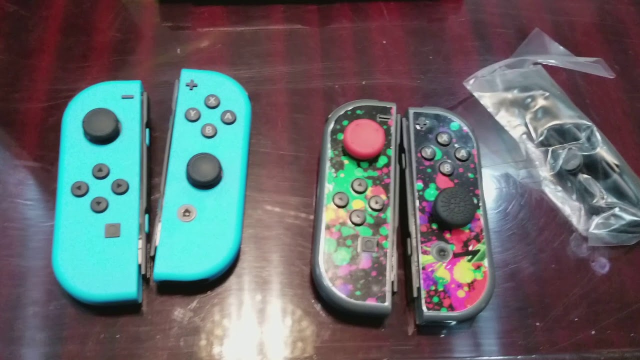 New Nintendo switch neon blue joycons unboxing - YouTube