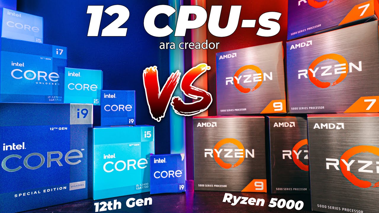 Comparación ÚLTIMA de CPU Intel de12 generación frente a Ryzen 5000 ...