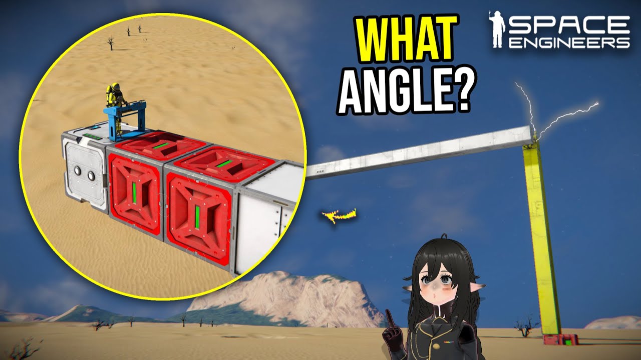 Catapult Release Angle For Best Range Tested, Space Engineers - YouTube