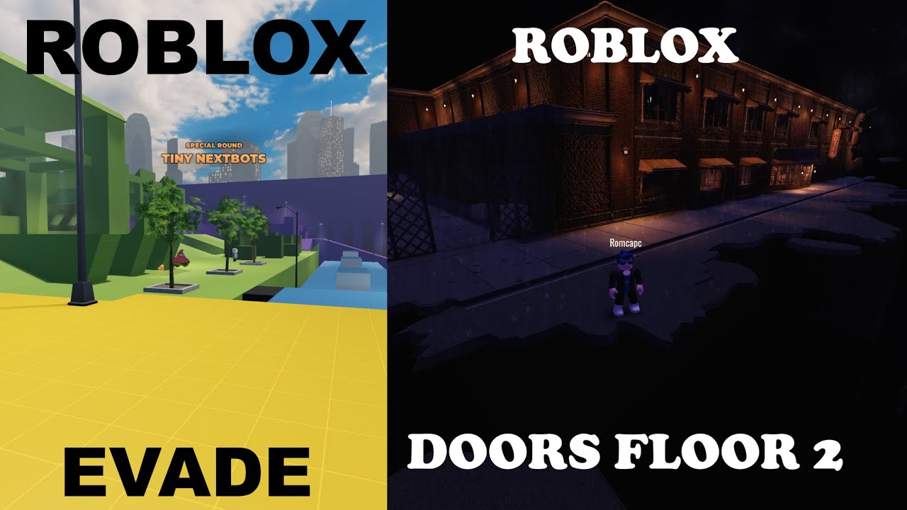 Roblox Doors 🚪7 and Roblox - Evade🏃‍♂️‍ ️ 1 - YouTube