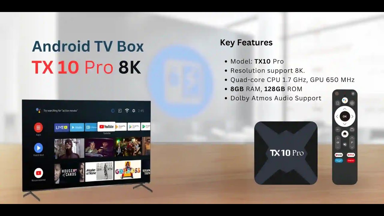 Android TV Box TX10 Pro 8K Ultra HD Unboxing and setup - YouTube