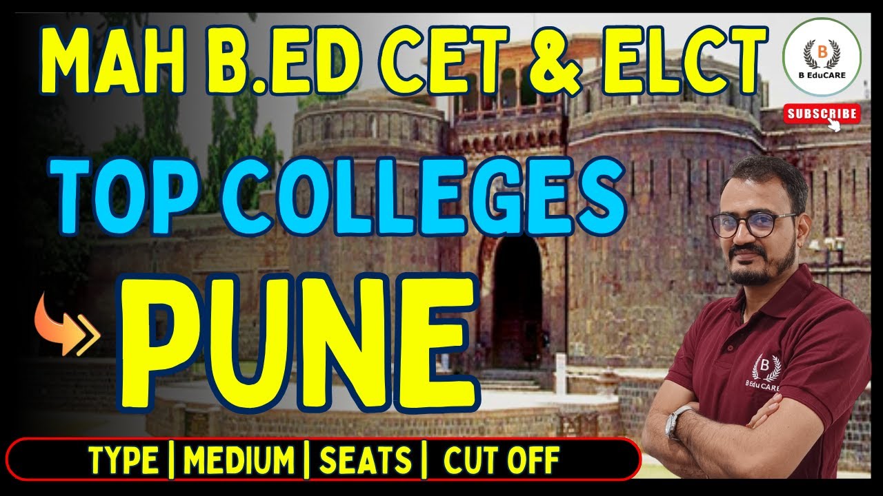 B.Ed. - TOP Colleges in Pune | Type | Medium | Seats | Cut Off #bedcet ...