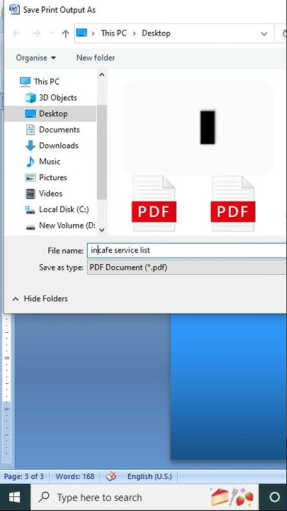 how to save pdf file in #msword 2007 - YouTube