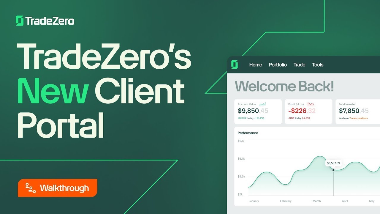 TradeZero's New Client Portal | Walkthrough - YouTube