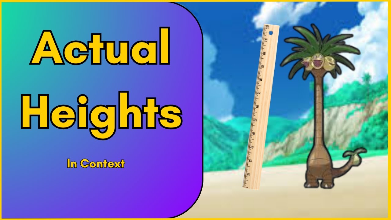 How Tall Pokemon ACTUALLY ARE (In Context) - YouTube