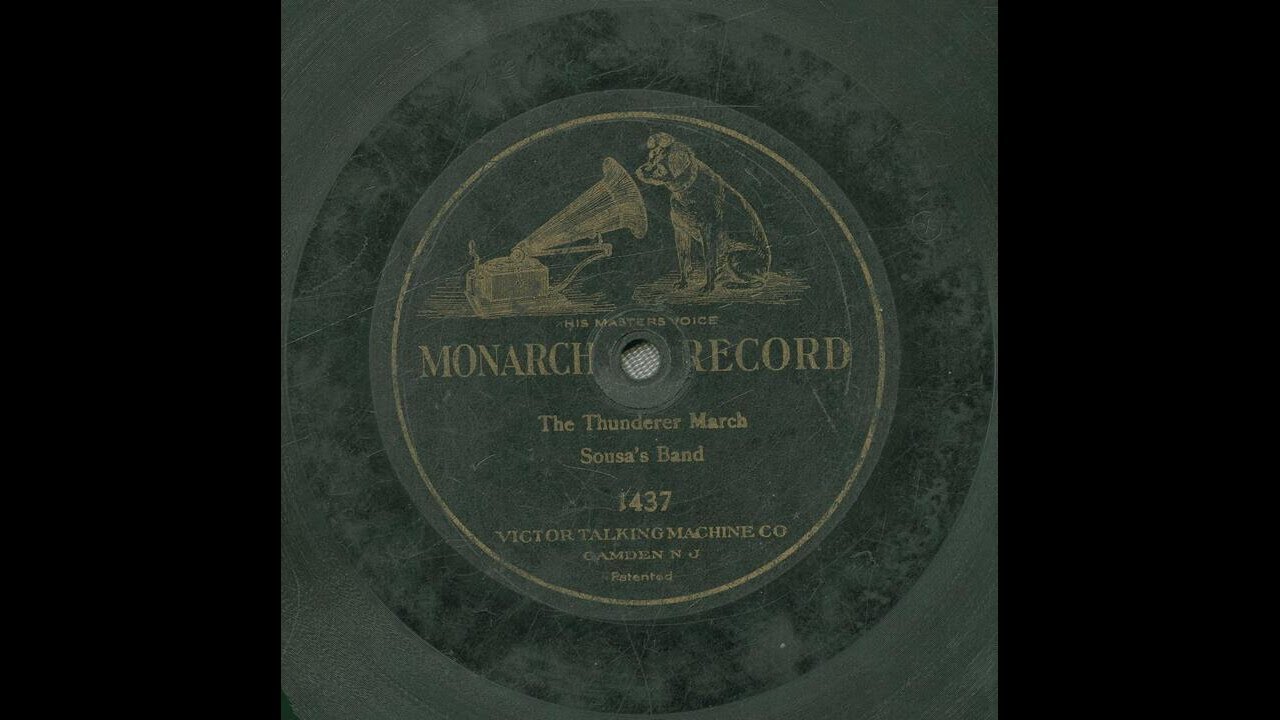 The thunderer march #1902 #vinyl shellac records - YouTube