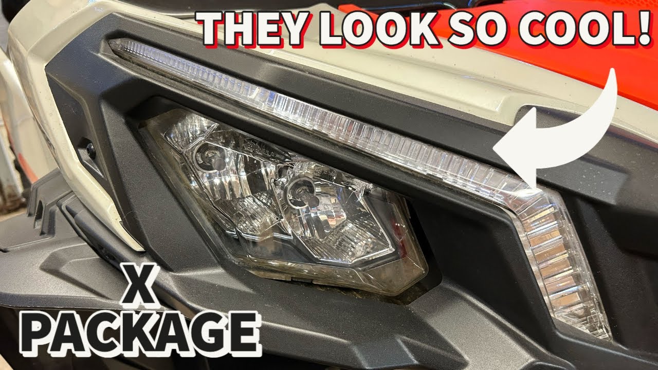 UPGRADED SIGNATURE LED HEADLIGHTS AND FACTORY WINCH FOR CAN AM MAVERICK ...