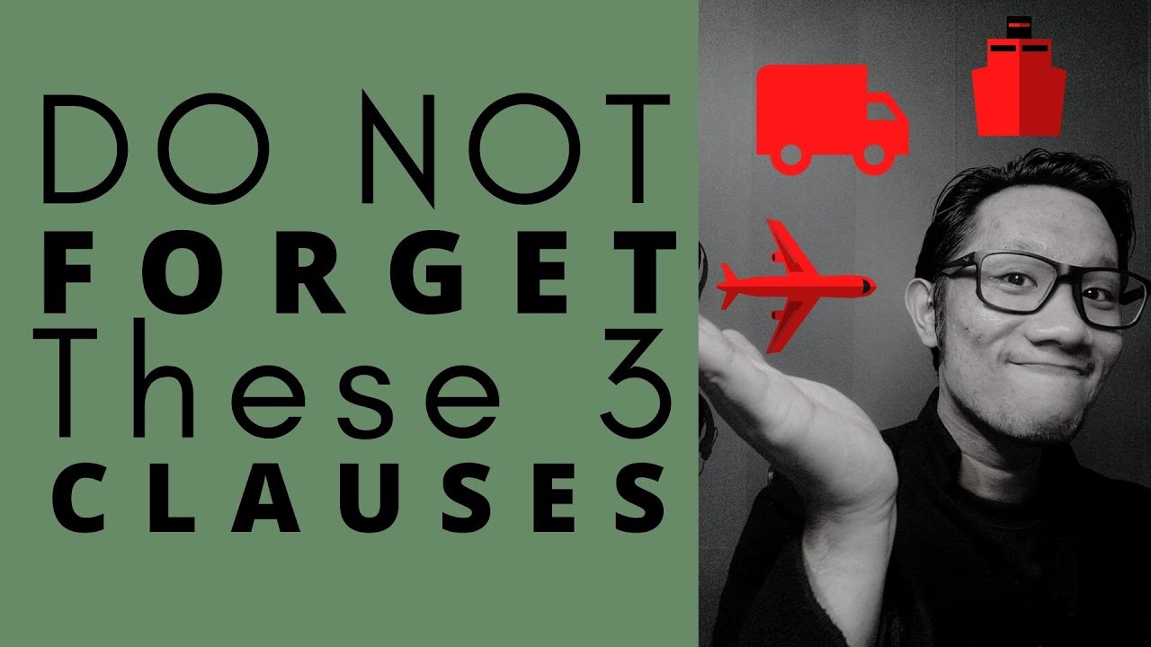 Marine Insurance in a Nutshell - The 3 Clauses Every Agent Should ...