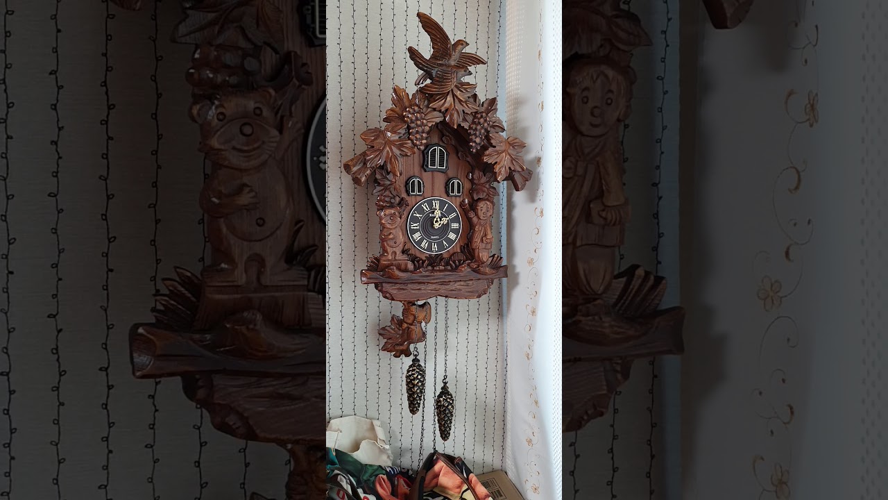 카이저 트리플 뻐꾸기시계 KW702 KAISER CUCKOO CLOCK MODEL:KW702 - YouTube