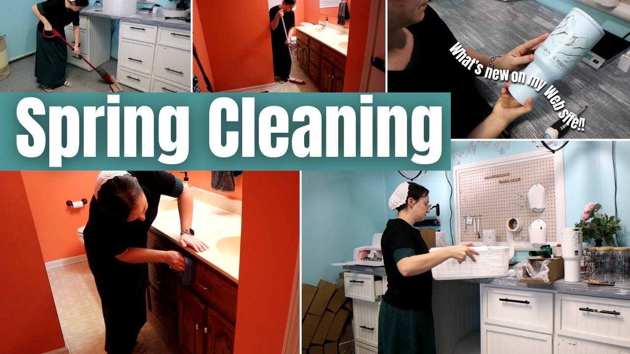 Spring Deep Cleaning, Clean With Me, What's new on my website? - YouTube