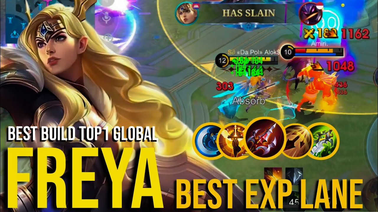 One Shot Build Freya Crazy Critical Damage!! - Build Top 1 Global Freya ...