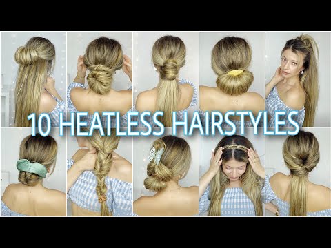 10 EASY HEATLESS BACK TO SCHOOL HAIRSTYLES ft MHOT Hair 🦋 - YouTube
