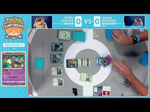 TCG Noah Sawyer Vs Isaiah Bradner - 2024 Pokémon Pittsburgh Regional Championships Swiss R14 ...