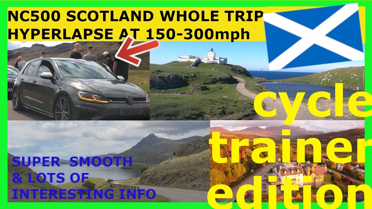 Full Scotland NC500 at Hyperlapse Speed. Cycle Trainer Edition - YouTube