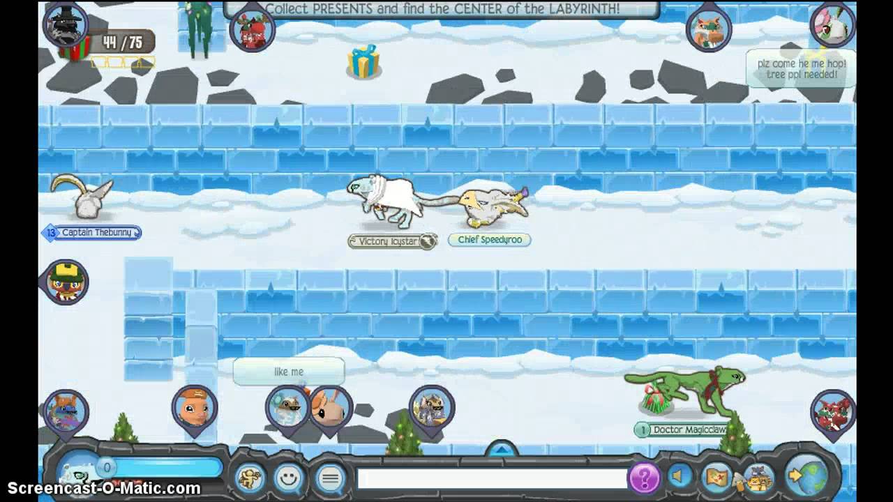 Animal Jam- How to get though the winter maze - YouTube