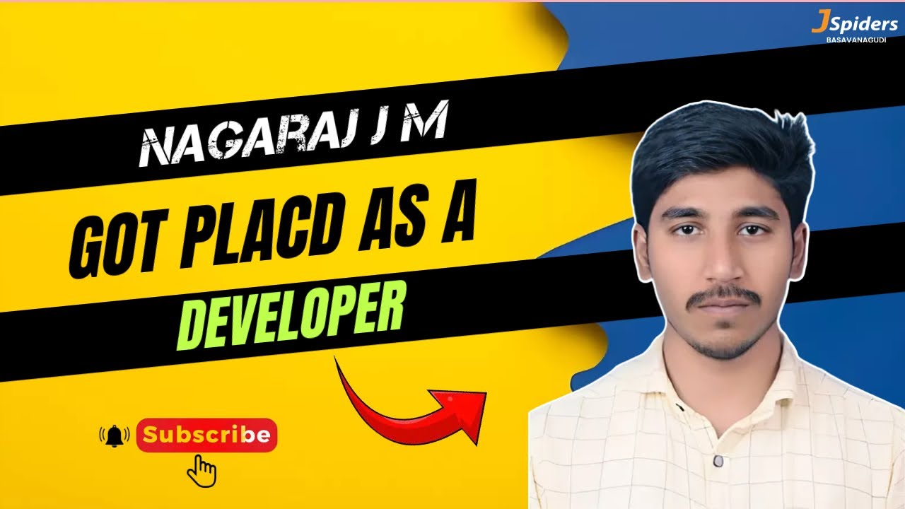 "Nagaraj JM's Success: Placed as Developer from JSpiders Basavangudi" - YouTube