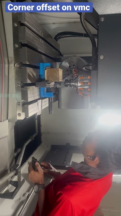 Corner offset on vmc machine/ #cncmachineoperatortraininginhindi - YouTube